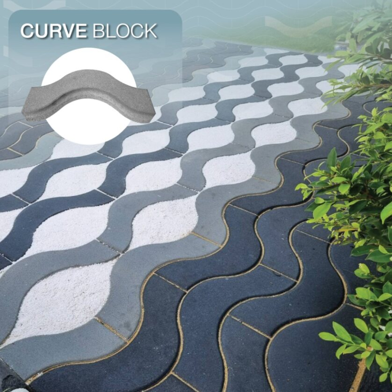 บล็อกปูพื้นเอสซีจี รุ่น เคิร์ฟ (SCG CURVE BLOCK) - Architectexpo