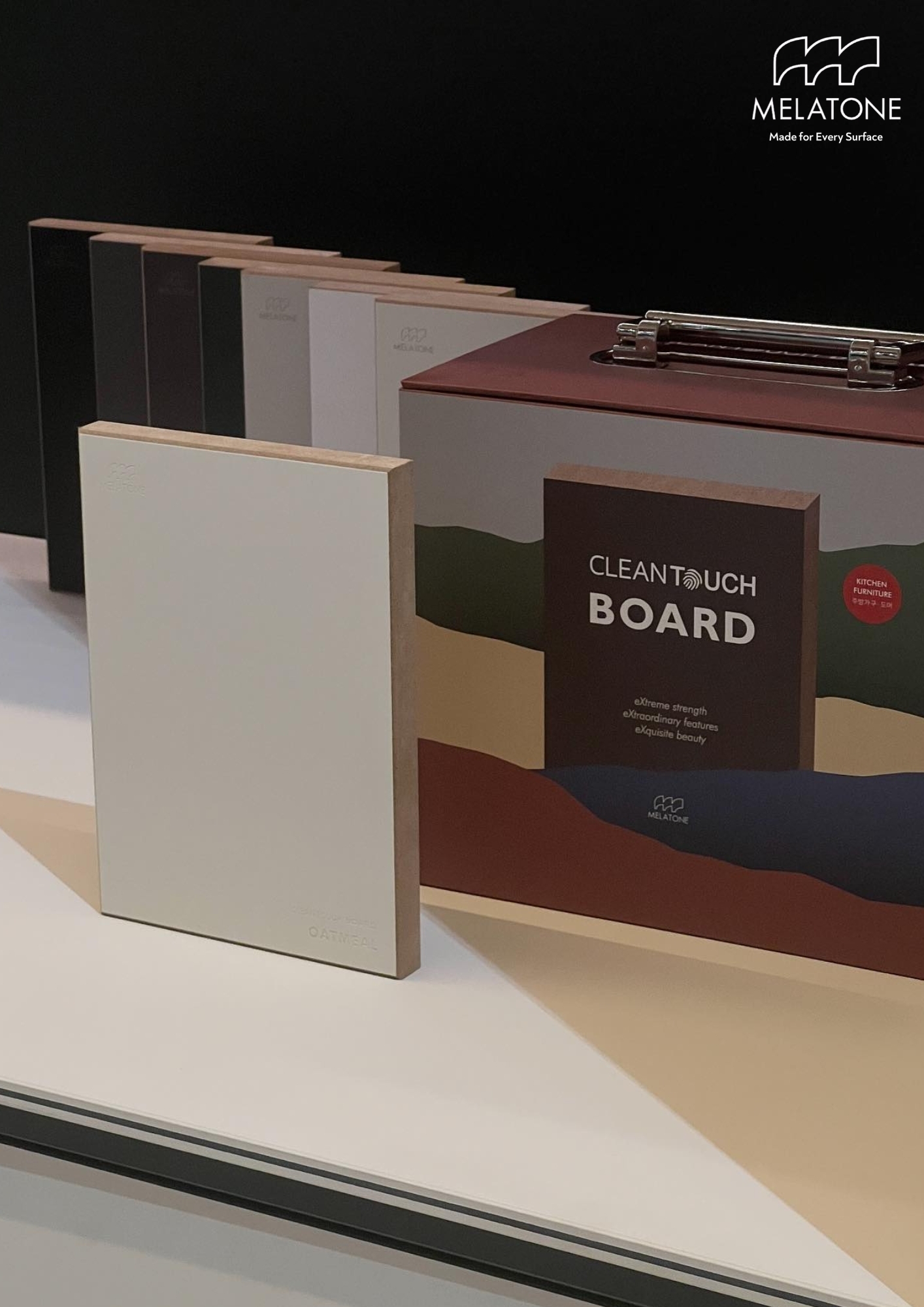 Melatone Laminate Clean Touch Board collection - Architectexpo 2025